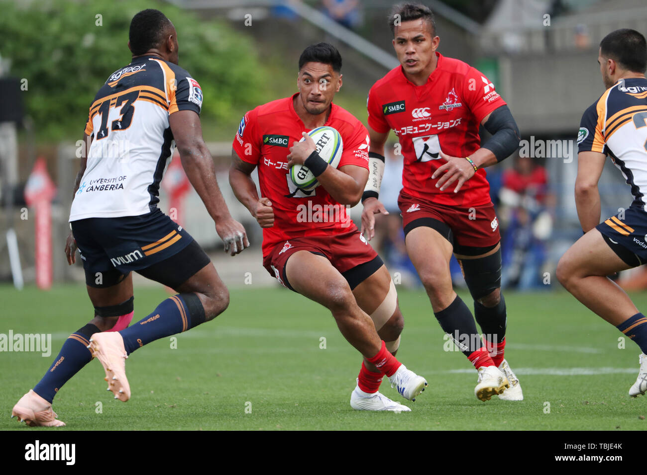Tokyo, Japan. 1st June, 2019. Timothy Lafaele (Sunwolves) Rugby : 2019 ...