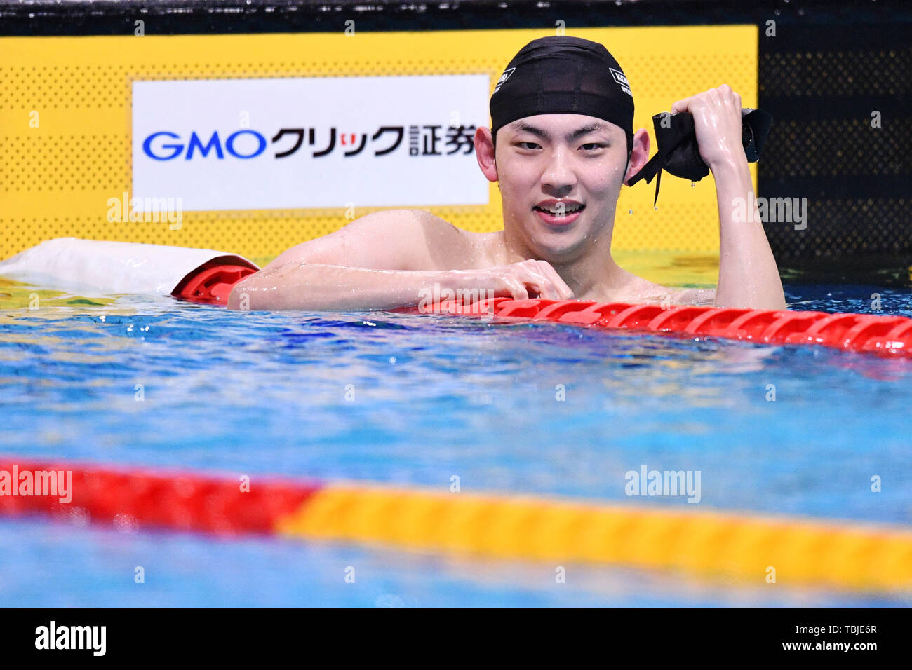 Final mens open 400m freestyle hi-res stock photography and images - Alamy
