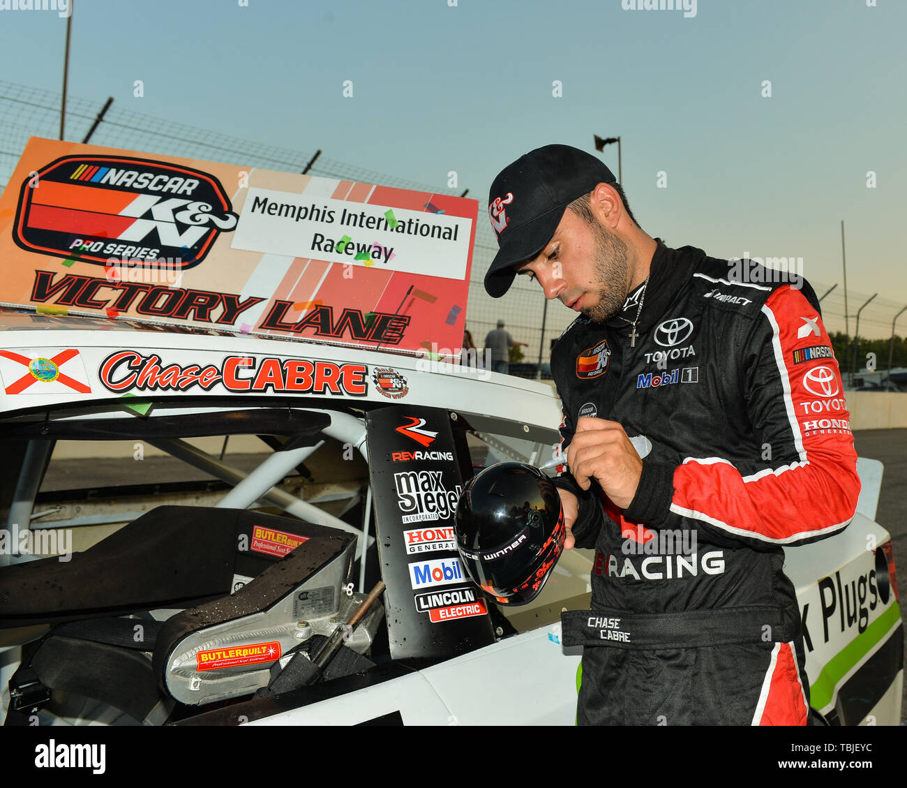Memphis, TN, USA. 01st June, 2019. Chase Cabre, driver of the Honda ...