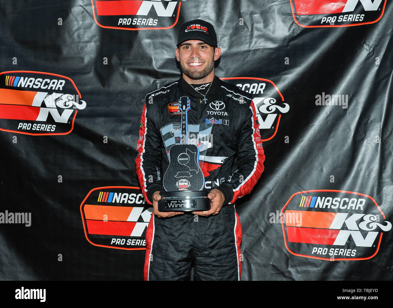 Memphis, TN, USA. 01st June, 2019. Chase Cabre, driver of the Honda ...
