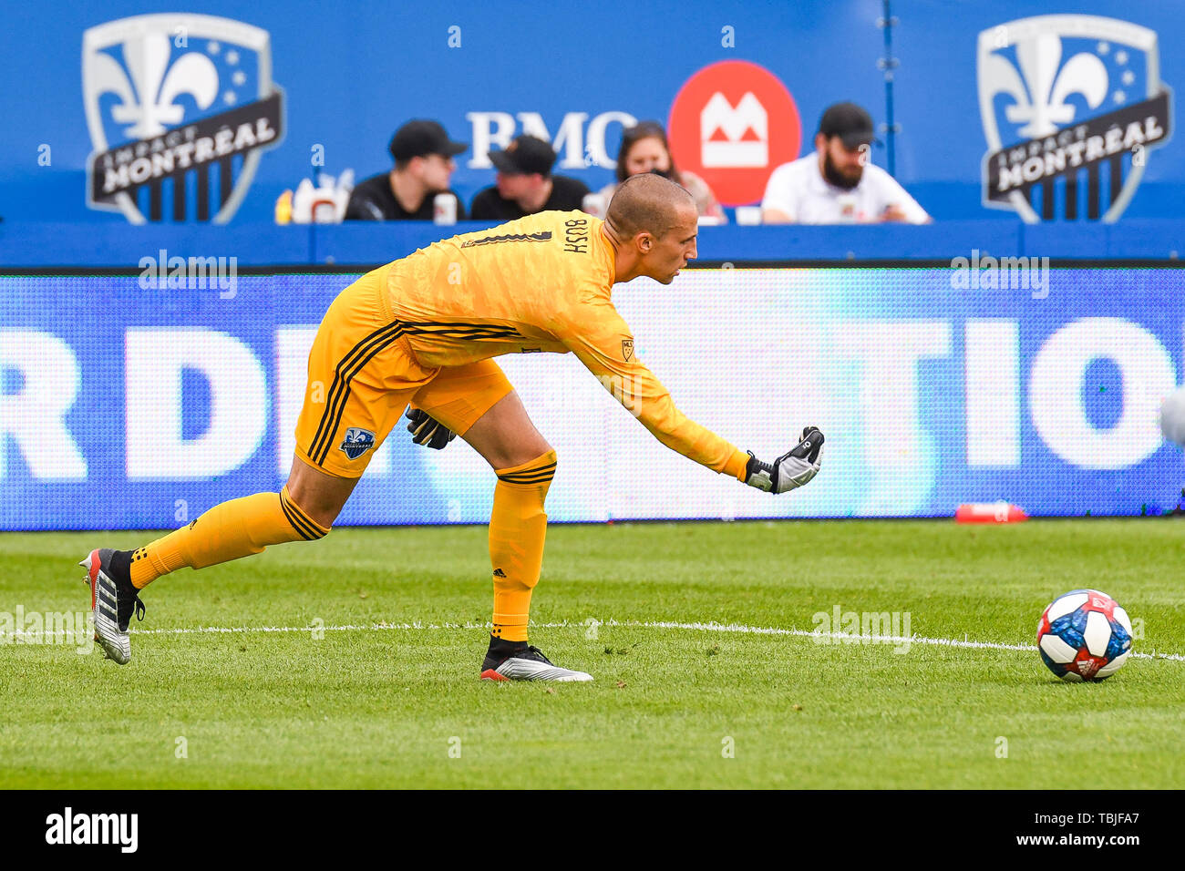 Montreal, Canada. 01st June, 2019. Montreal Impact goalkeeper Evan Bush ...
