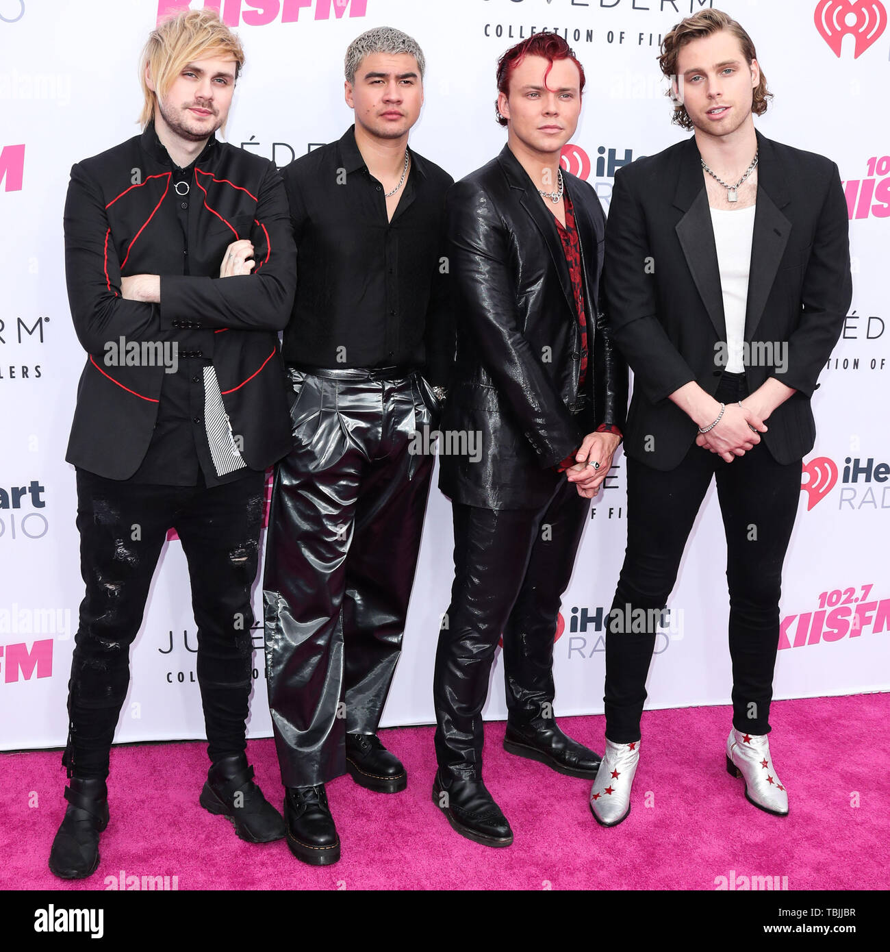 CARSON, LOS ANGELES, CALIFORNIA, USA - JUNE 01: Michael Clifford, Calum ...