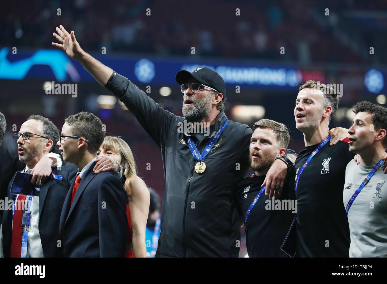 Madrid, Spain. 1st June, 2019. Jurgen Klopp (Liverpool) Football/Soccer ...