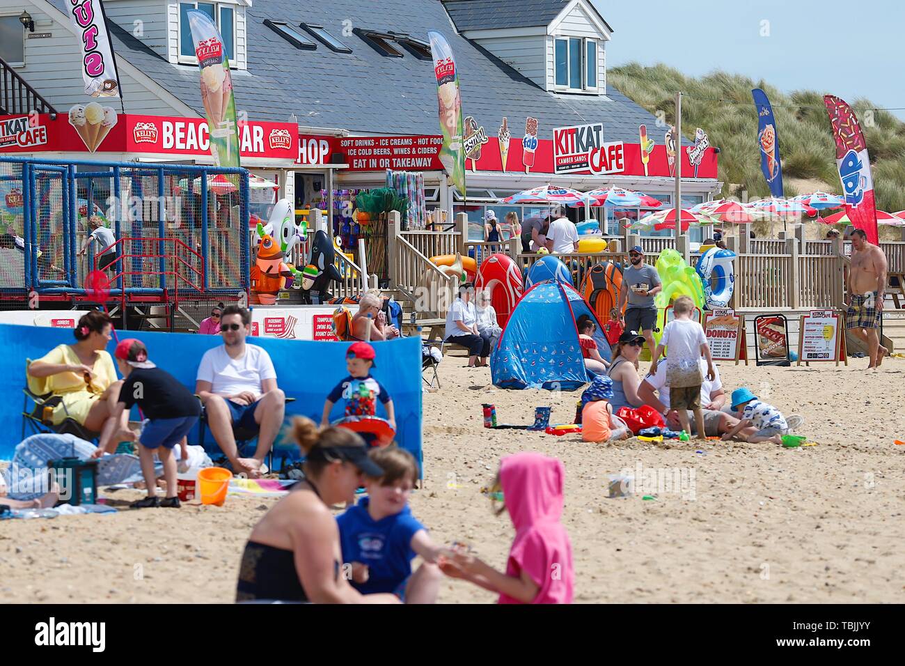 Camber sands beach bar hi-res stock photography and images - Alamy