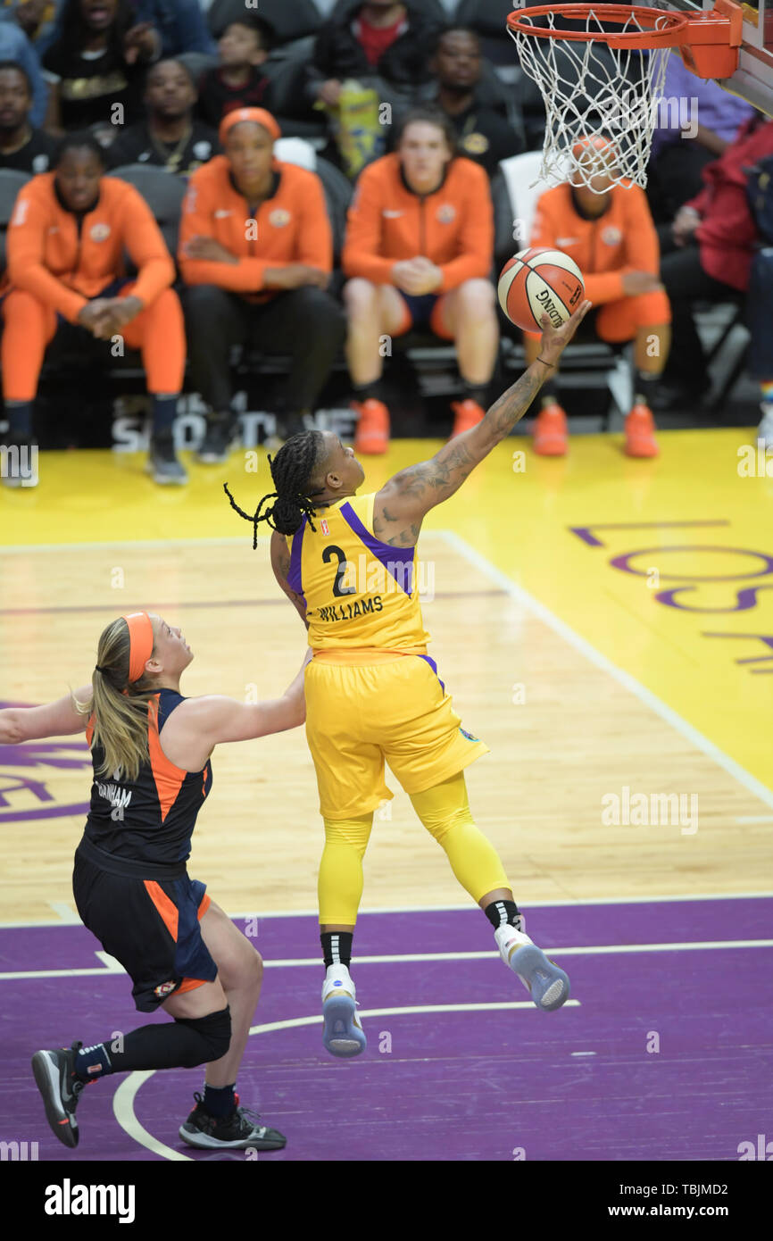Los Angeles, United States. 31st May, 2019. Los Angeles Sparks guard ...