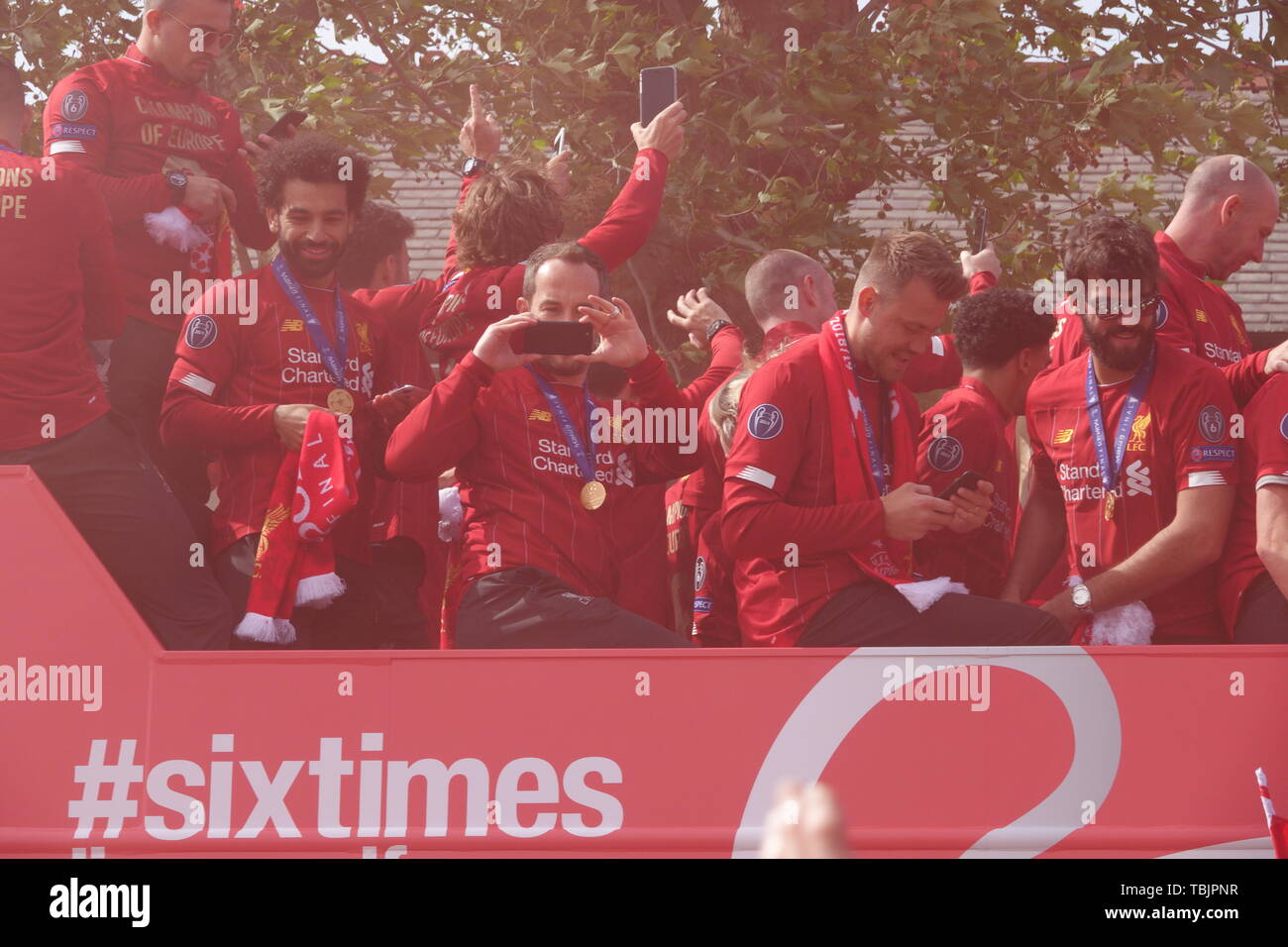 Liverpool champions league parade hi-res stock photography and images ...