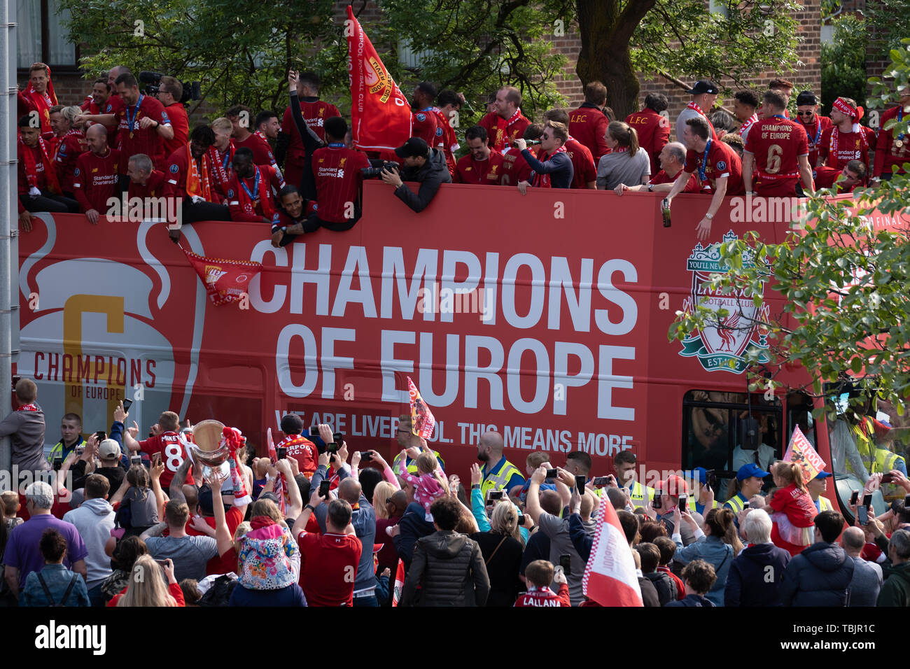 Victory parade liverpool 2019 hi-res stock photography and images - Alamy