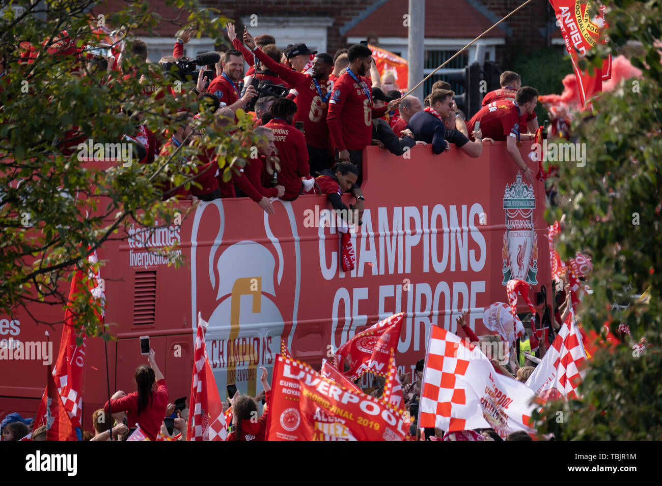 Victory parade liverpool 2019 hi-res stock photography and images - Alamy