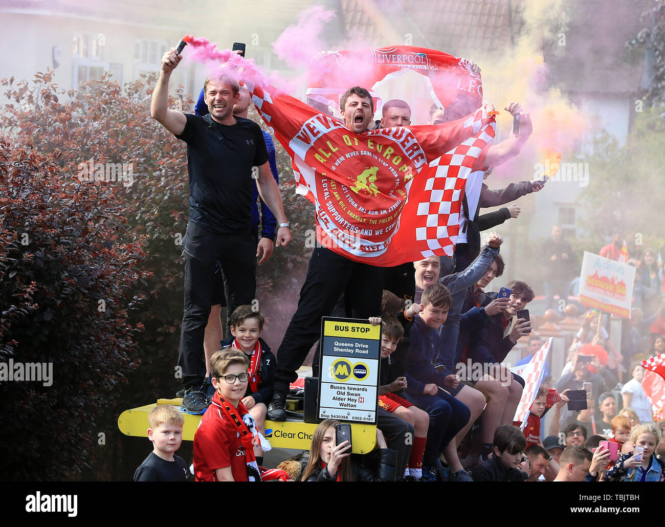 Liverpool, Merseyside. 2nd June, 2019. Liverpool FC celebration parade ...