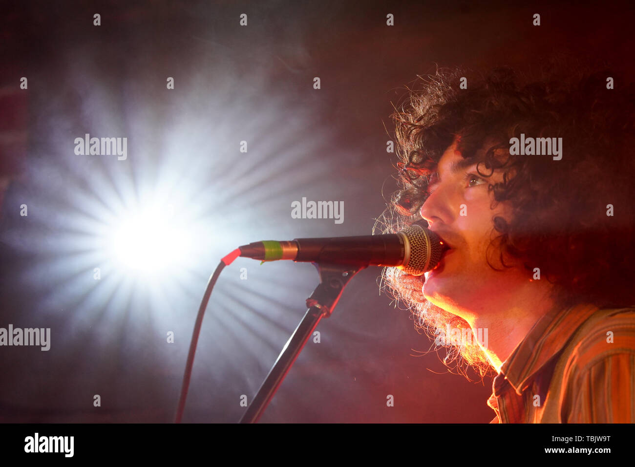 London, UK. Sunday, 2 June, 2019, Mush performing on stage in Victoria ...
