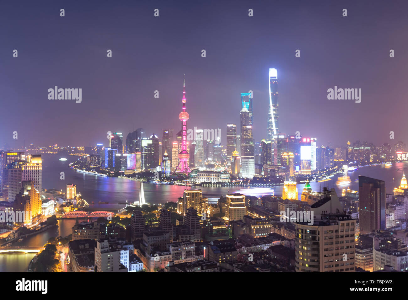 Aerial view lujiazui area hi-res stock photography and images - Alamy
