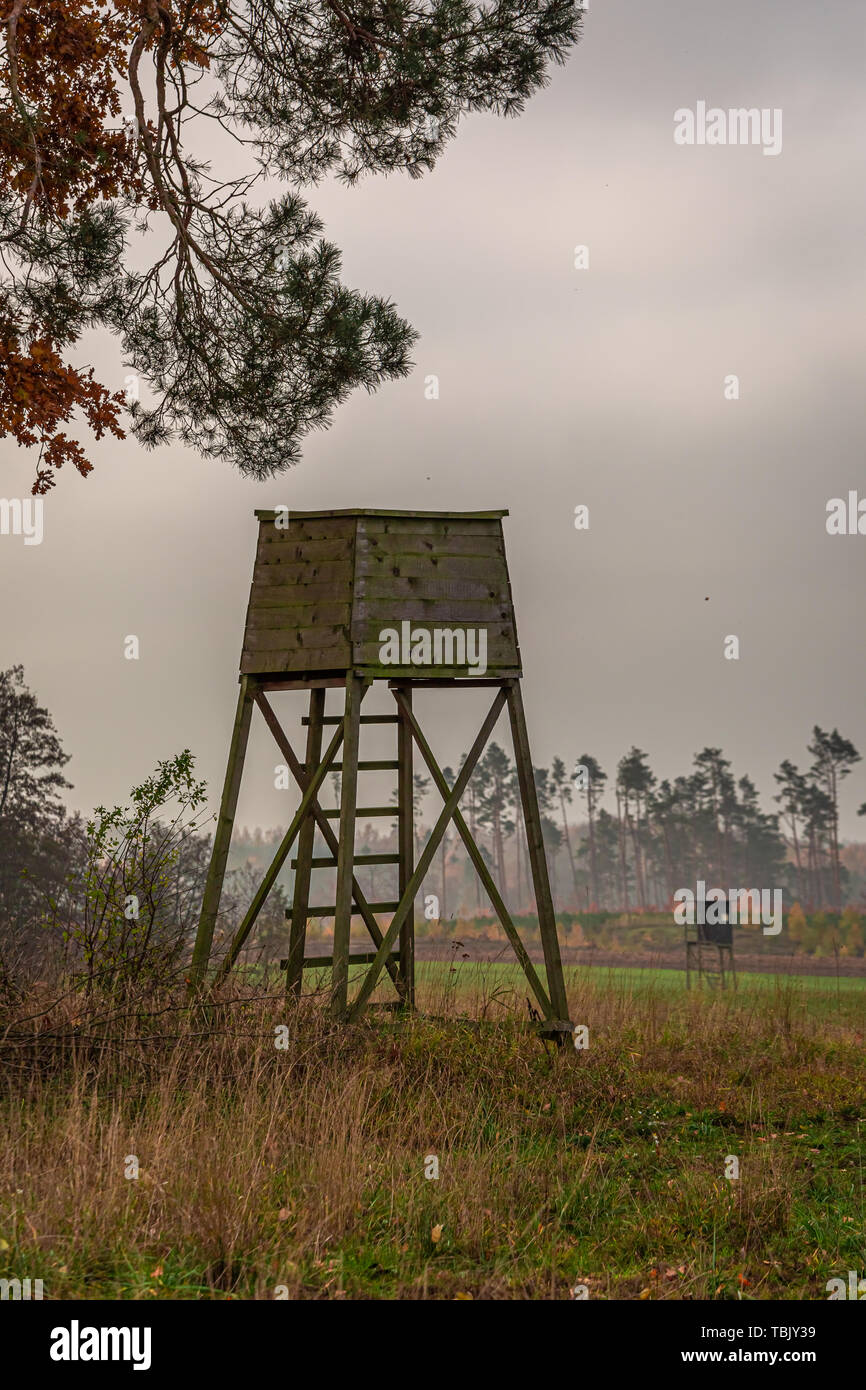 Log lookout tower hi-res stock photography and images - Alamy