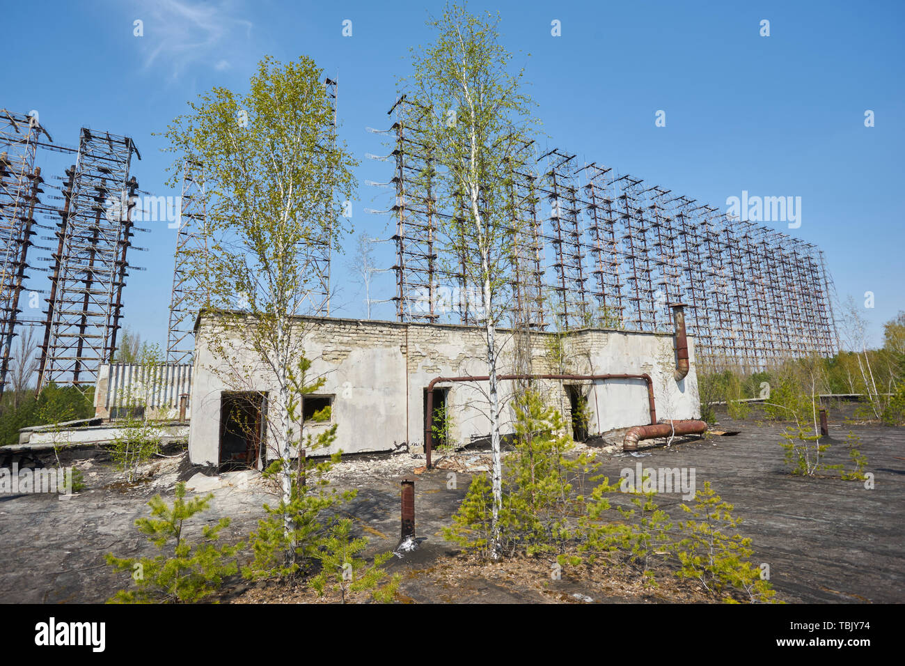 Former military Duga radar system in Chernobyl Exclusion Zone, Ukraine ...