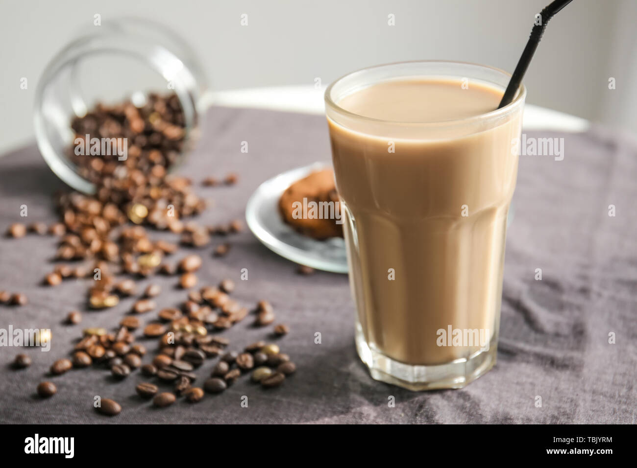 Glass greek frappe coffee on hi-res stock photography and images - Alamy