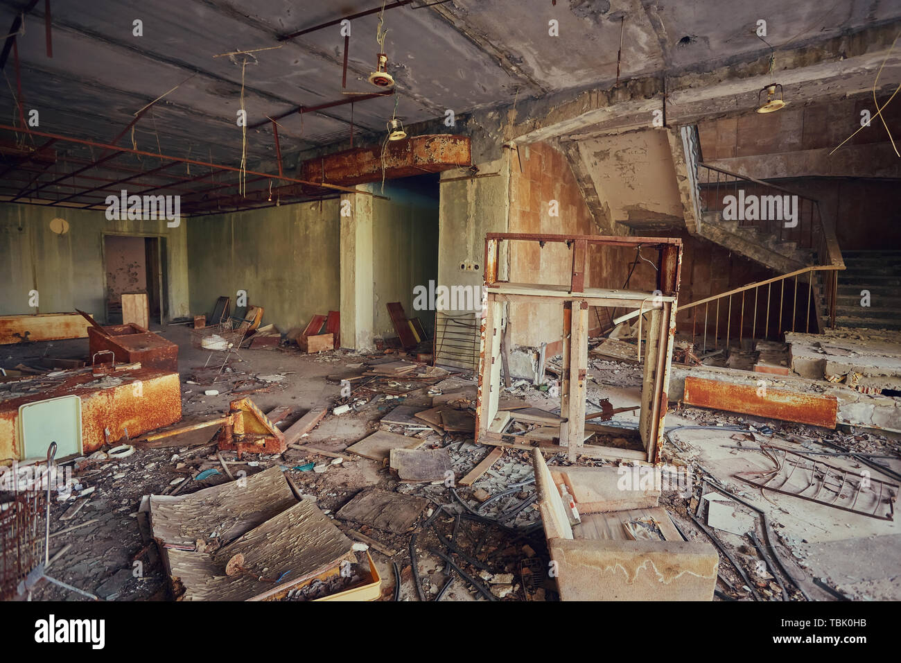 The Soviet Supermarket abandoned in the city of Pripyat just 3 ...