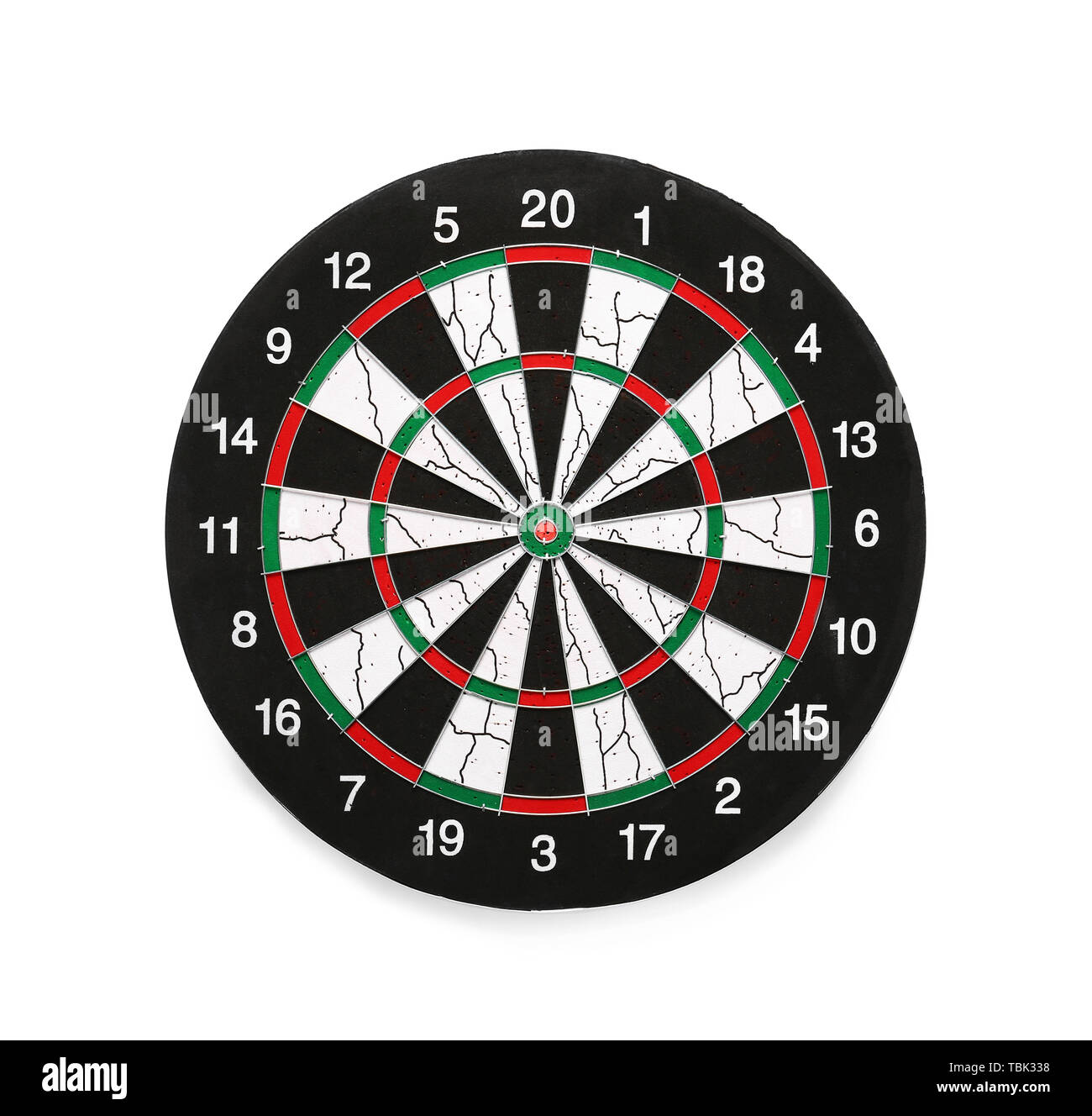 Dartboard on white background Stock Photo - Alamy