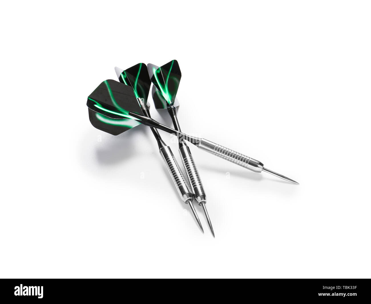 Darts on white background Stock Photo - Alamy
