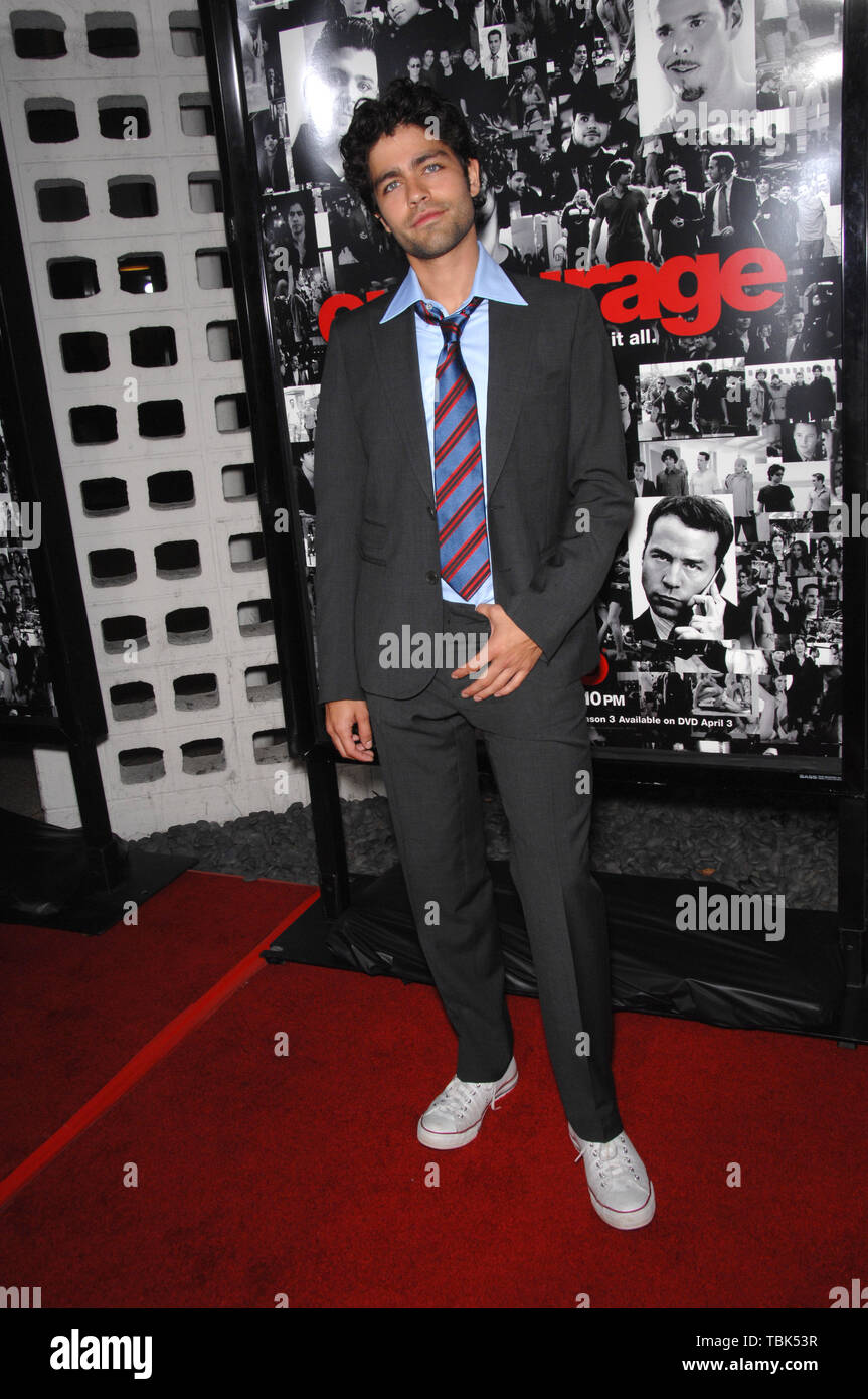 LOS ANGELES, CA. April 05, 2007: "Entourage" star Adrian Grenier at the ...