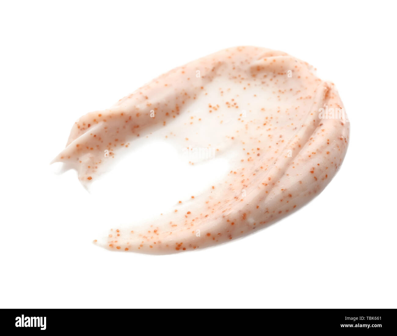 Sample of sugar scrub on white background Stock Photo - Alamy