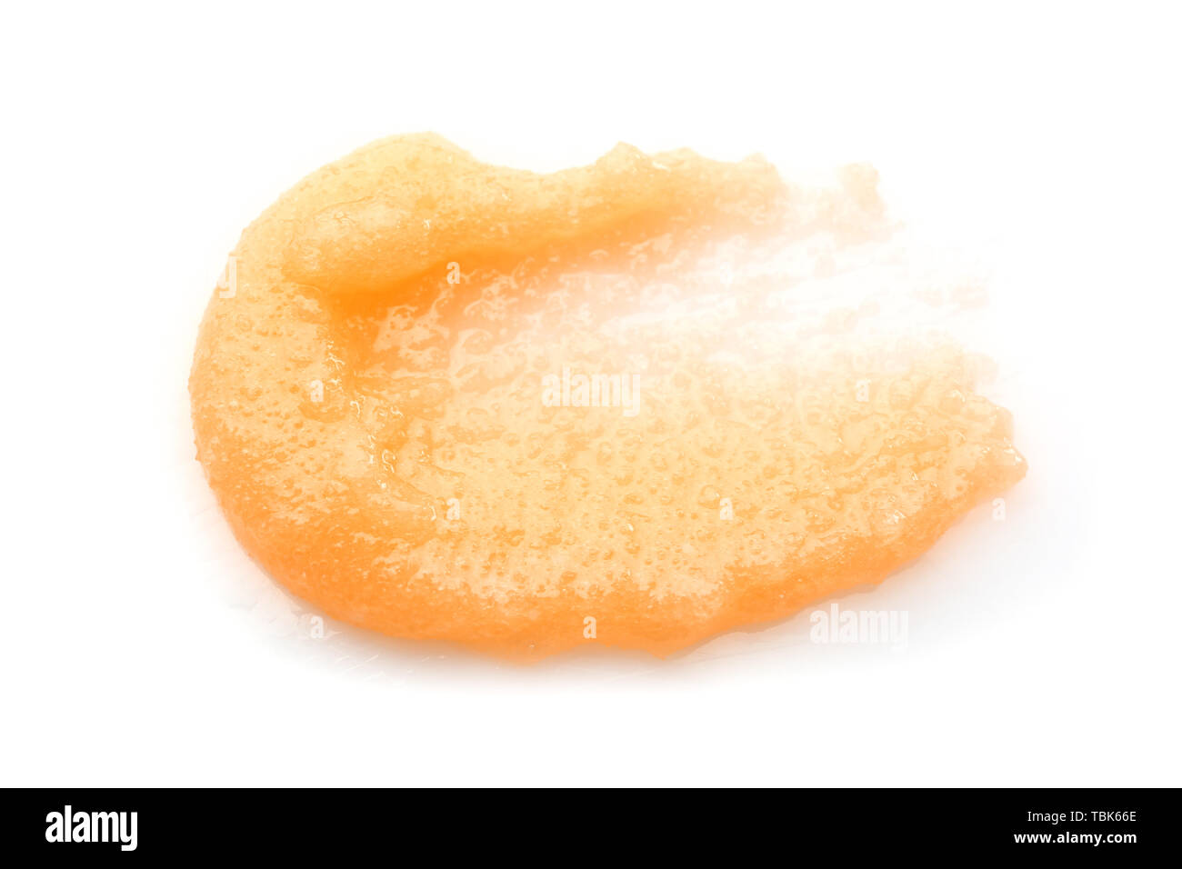 Sample of sugar scrub on white background Stock Photo - Alamy