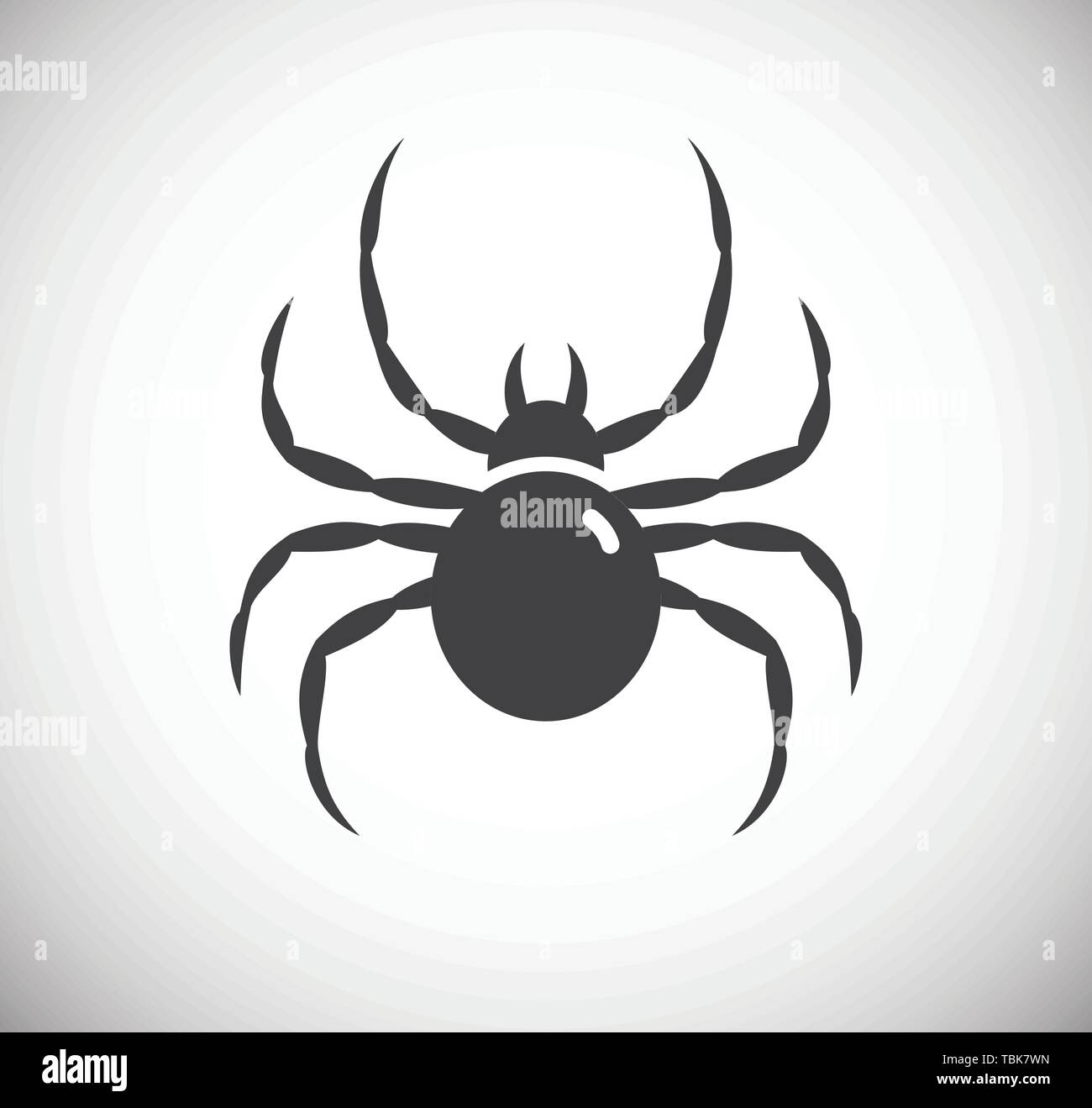 Spider related icon on background for graphic and web design. Simple ...