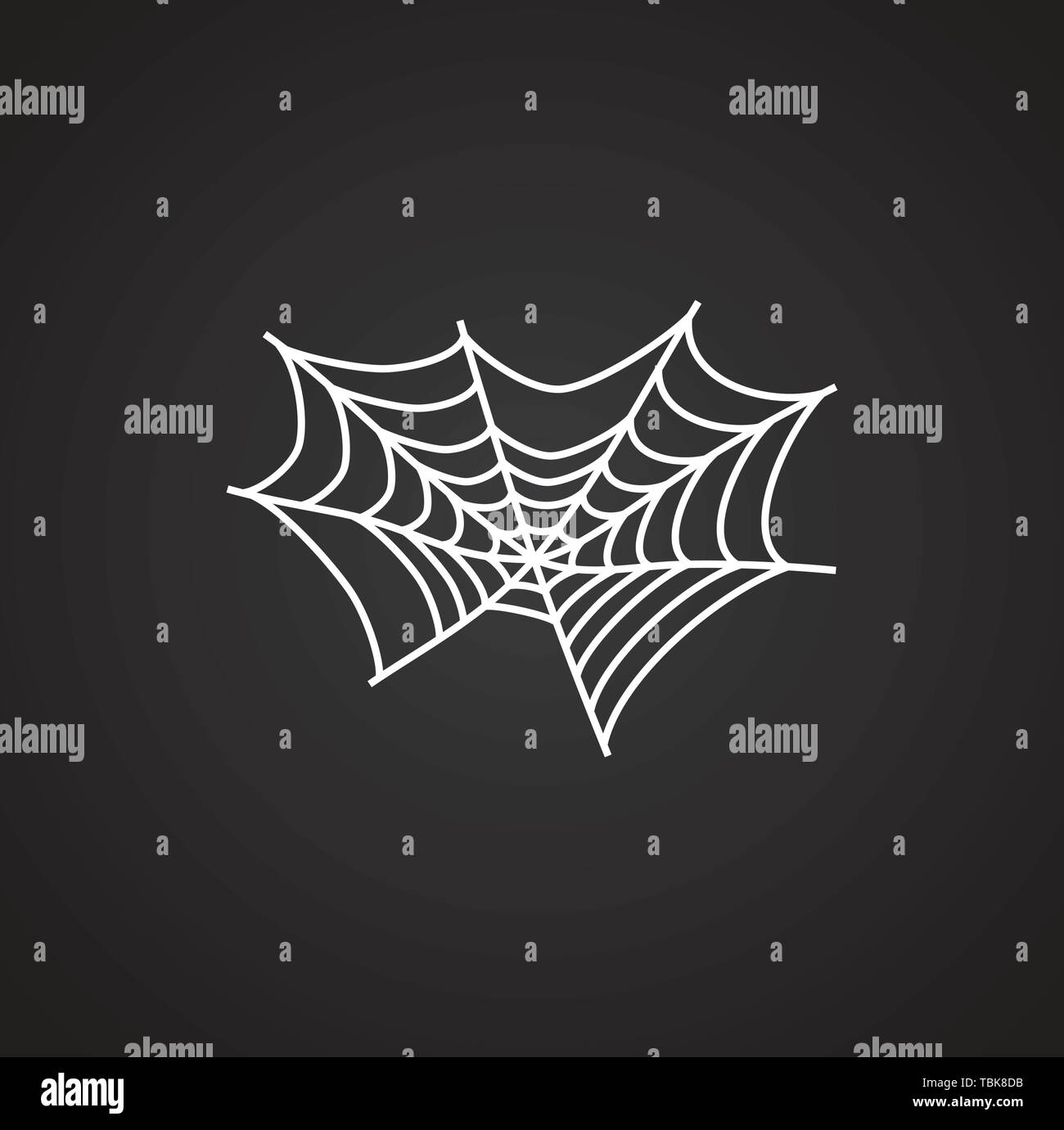 Spider related icon on background for graphic and web design. Simple ...