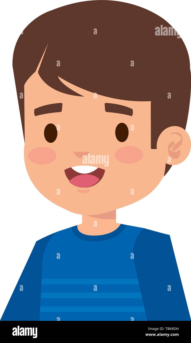 happy little boy comic character Stock Vector Image & Art - Alamy
