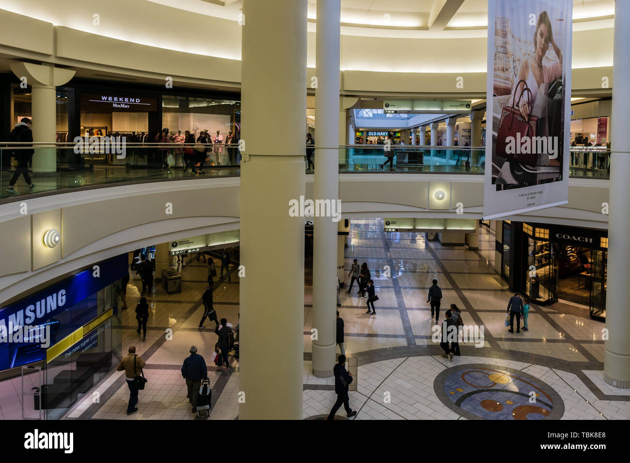 Entrance to the metropolis at metrotown shopping mall hi-res stock ...