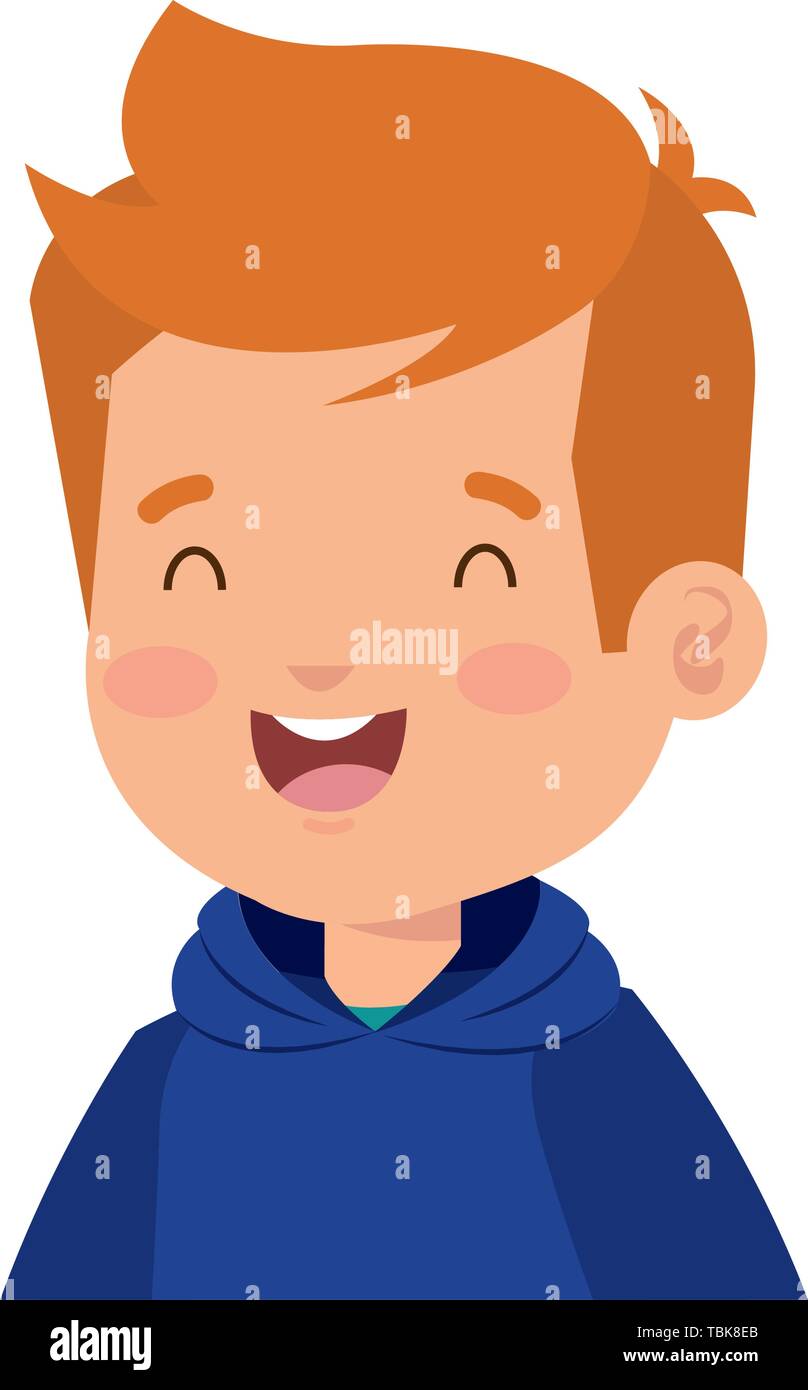happy little boy comic character Stock Vector Image & Art - Alamy