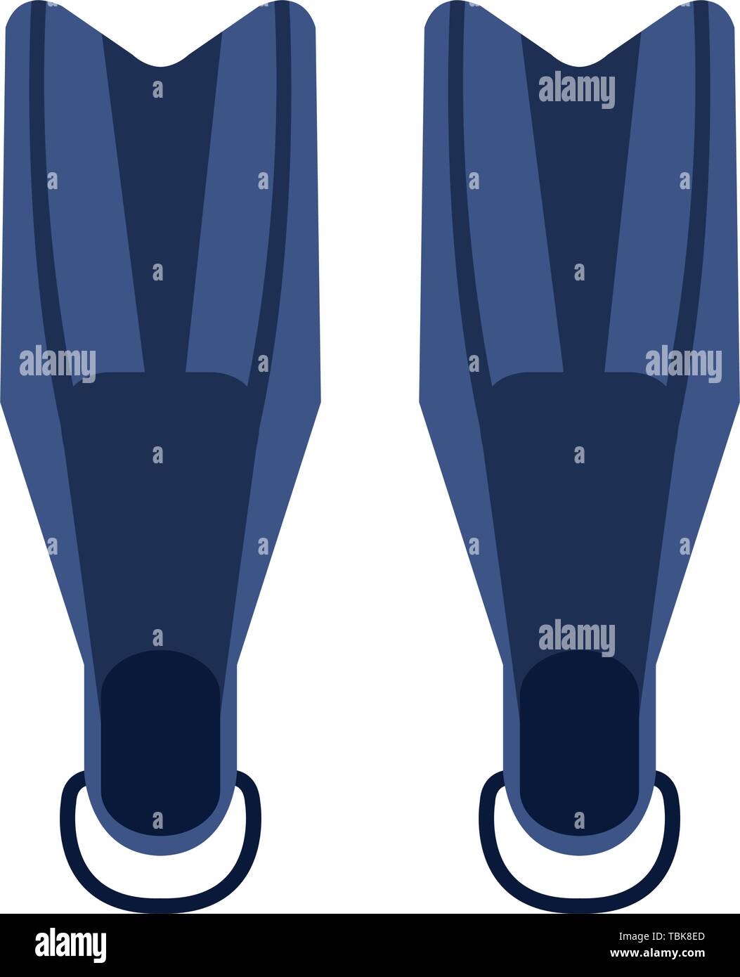 diving fins equipment isolated icon Stock Vector Image & Art - Alamy