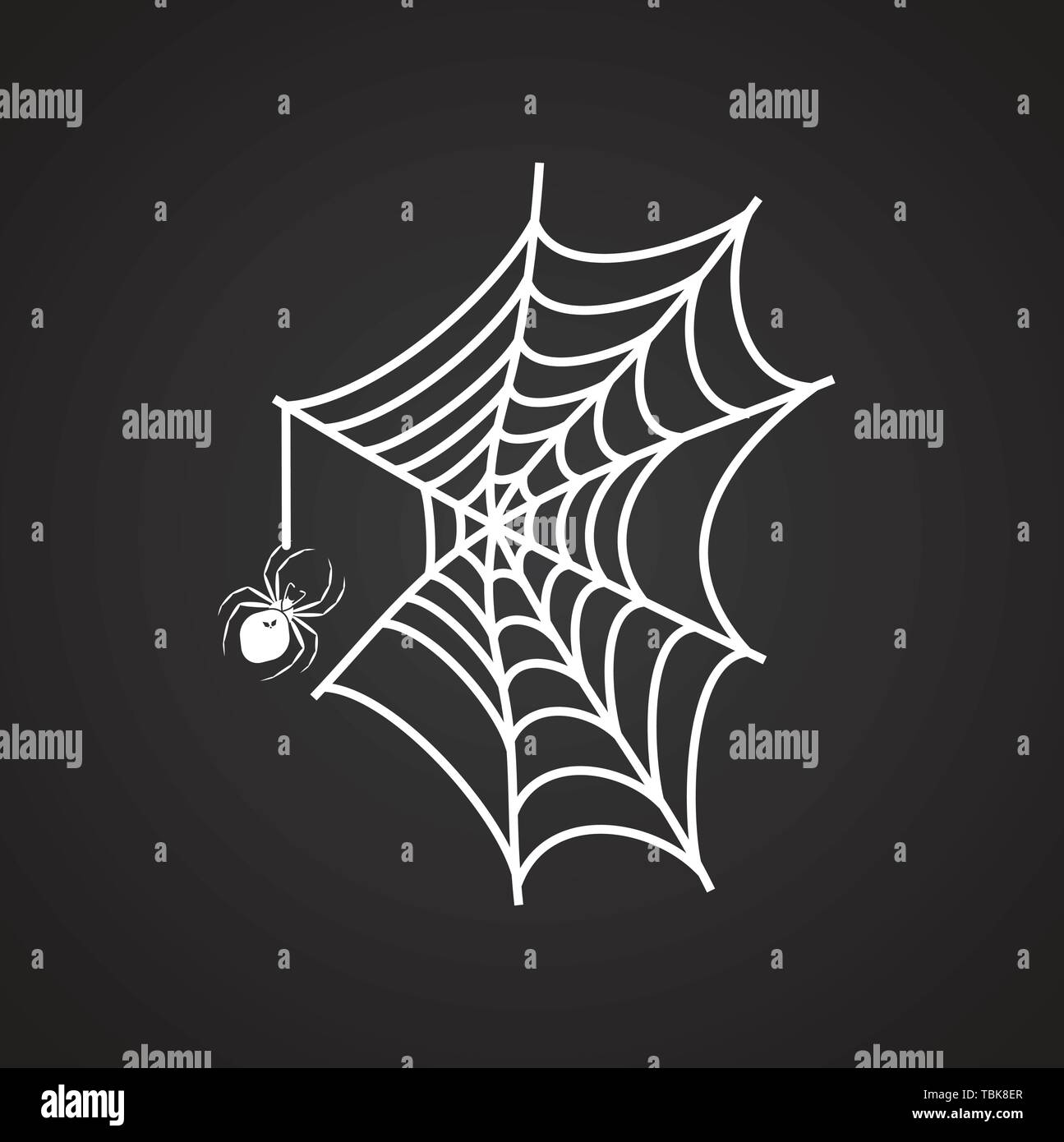 Spider related icon on background for graphic and web design. Simple ...