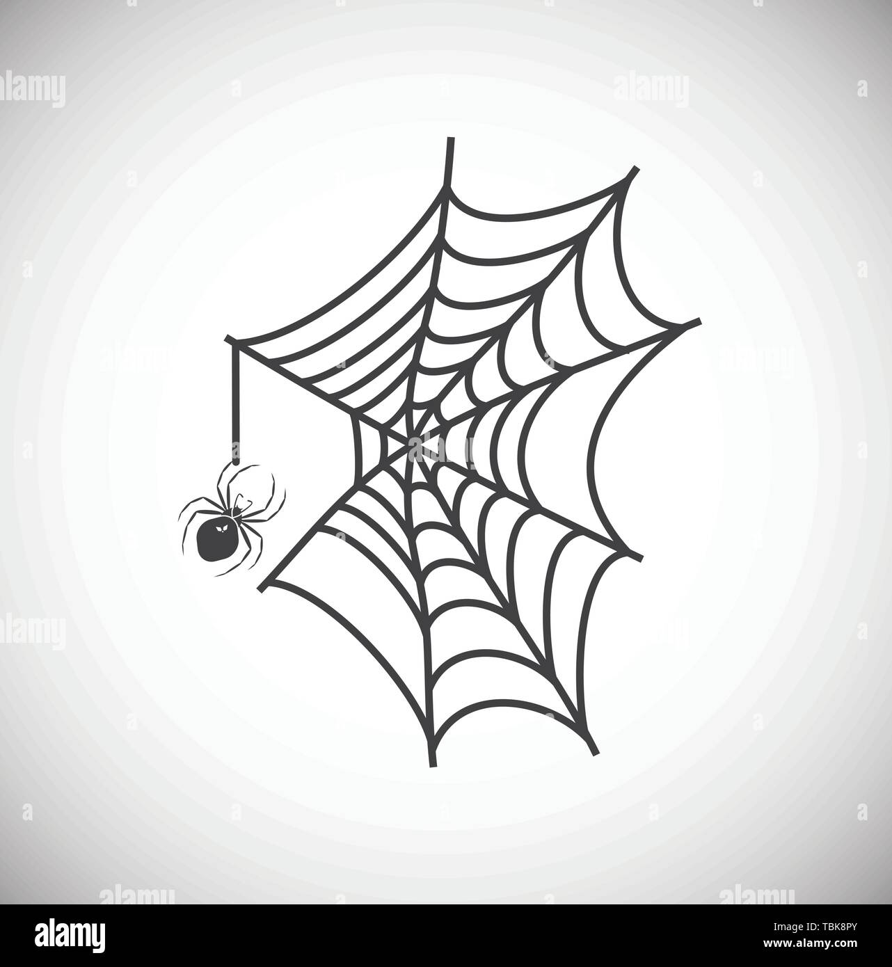 Spider related icon on background for graphic and web design. Simple ...