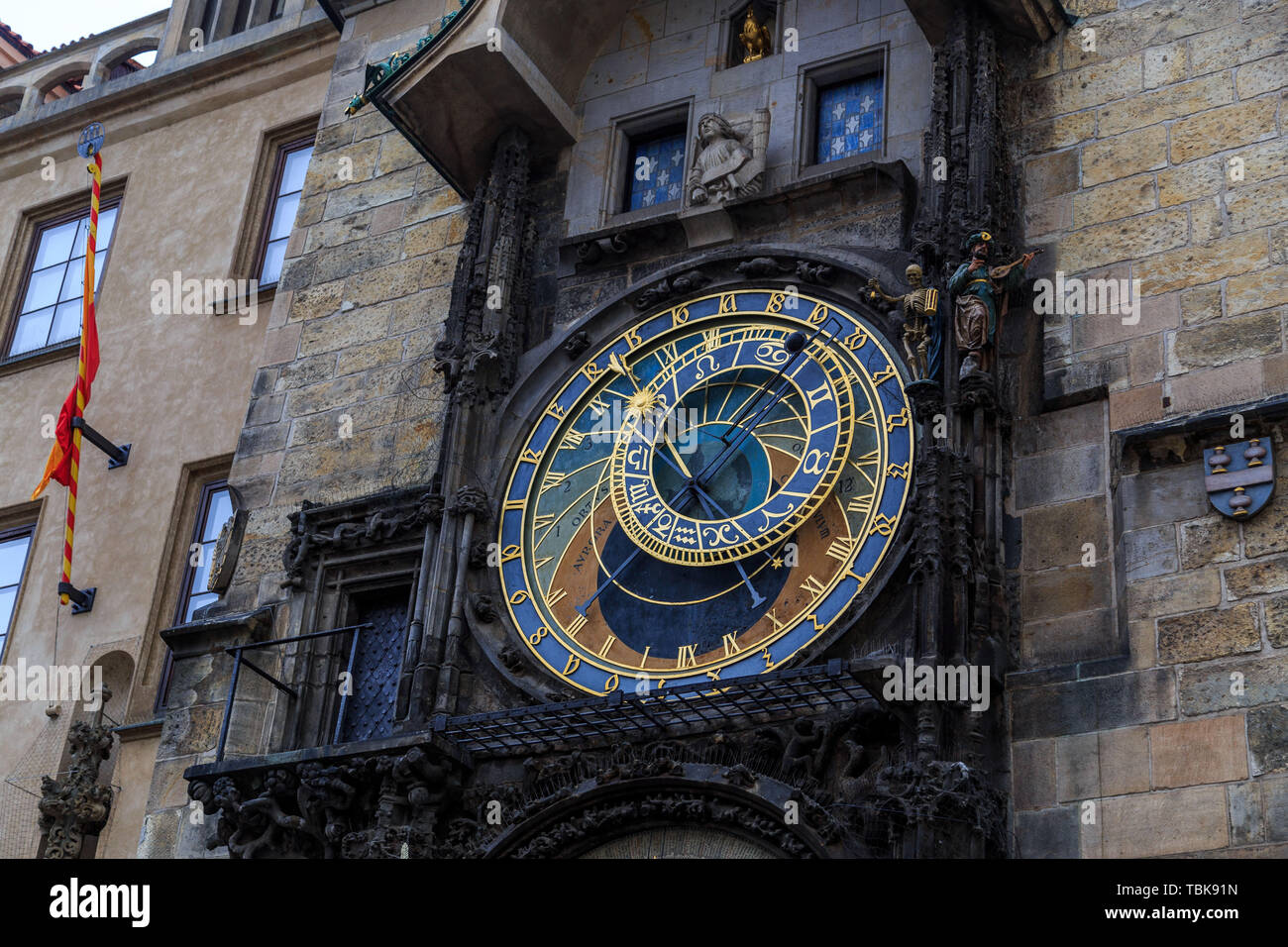 Prague astronomical clock Stock Photo - Alamy