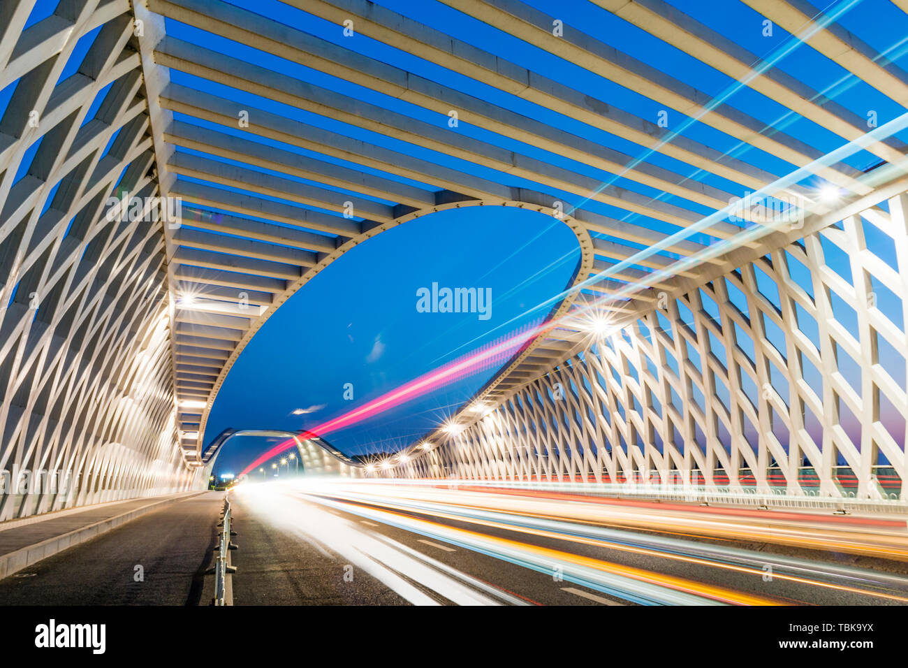 Beijing Bridge, city shuttle Stock Photo - Alamy