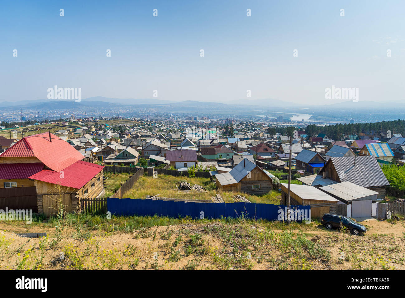 Residential area of Ulan Ude, Russia Stock Photo - Alamy