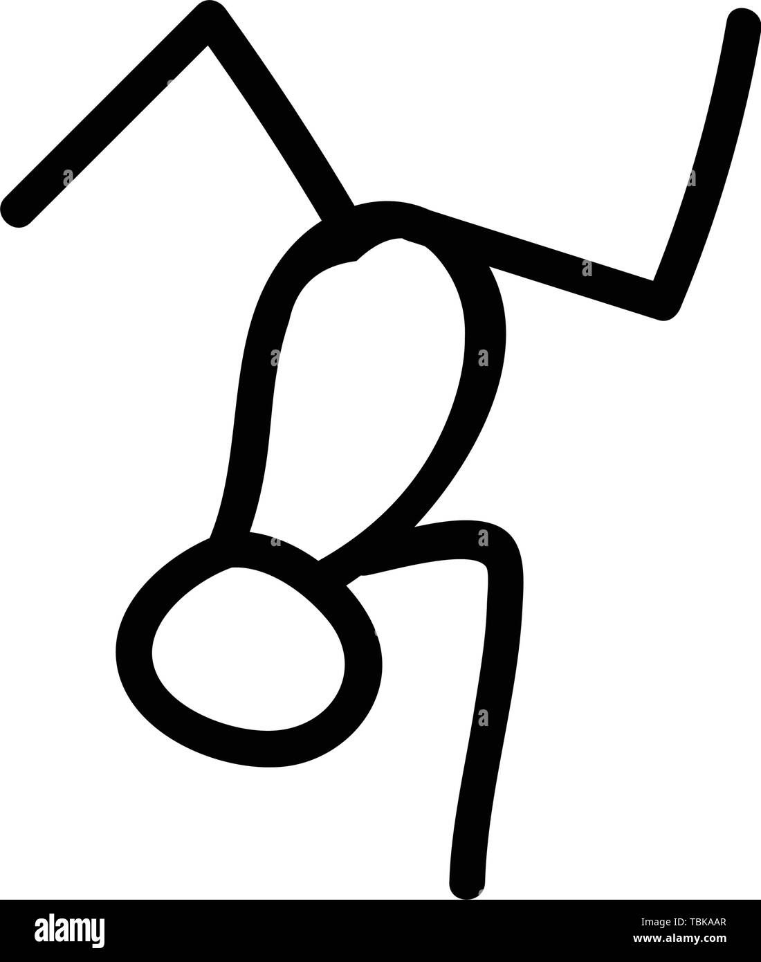 Stick figure, body exercise icon Stock Vector Image & Art - Alamy