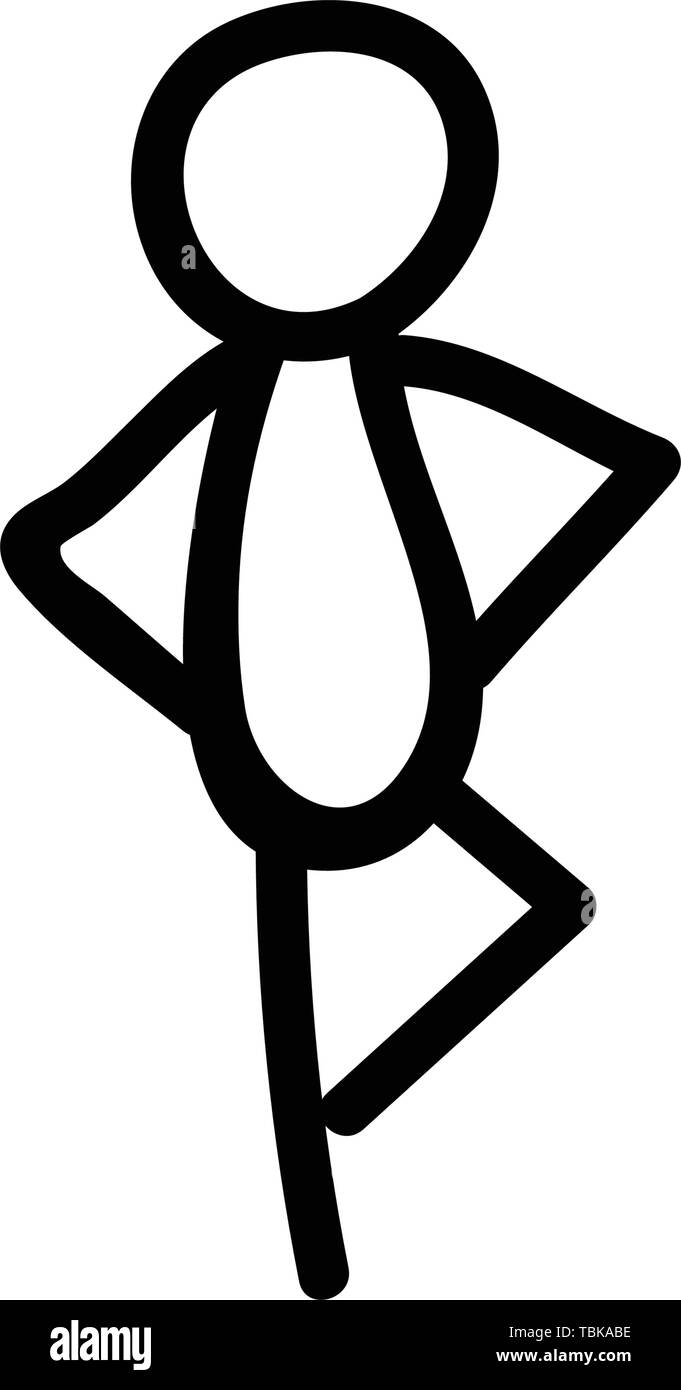 Stick figure, body exercise icon Stock Vector Image & Art - Alamy