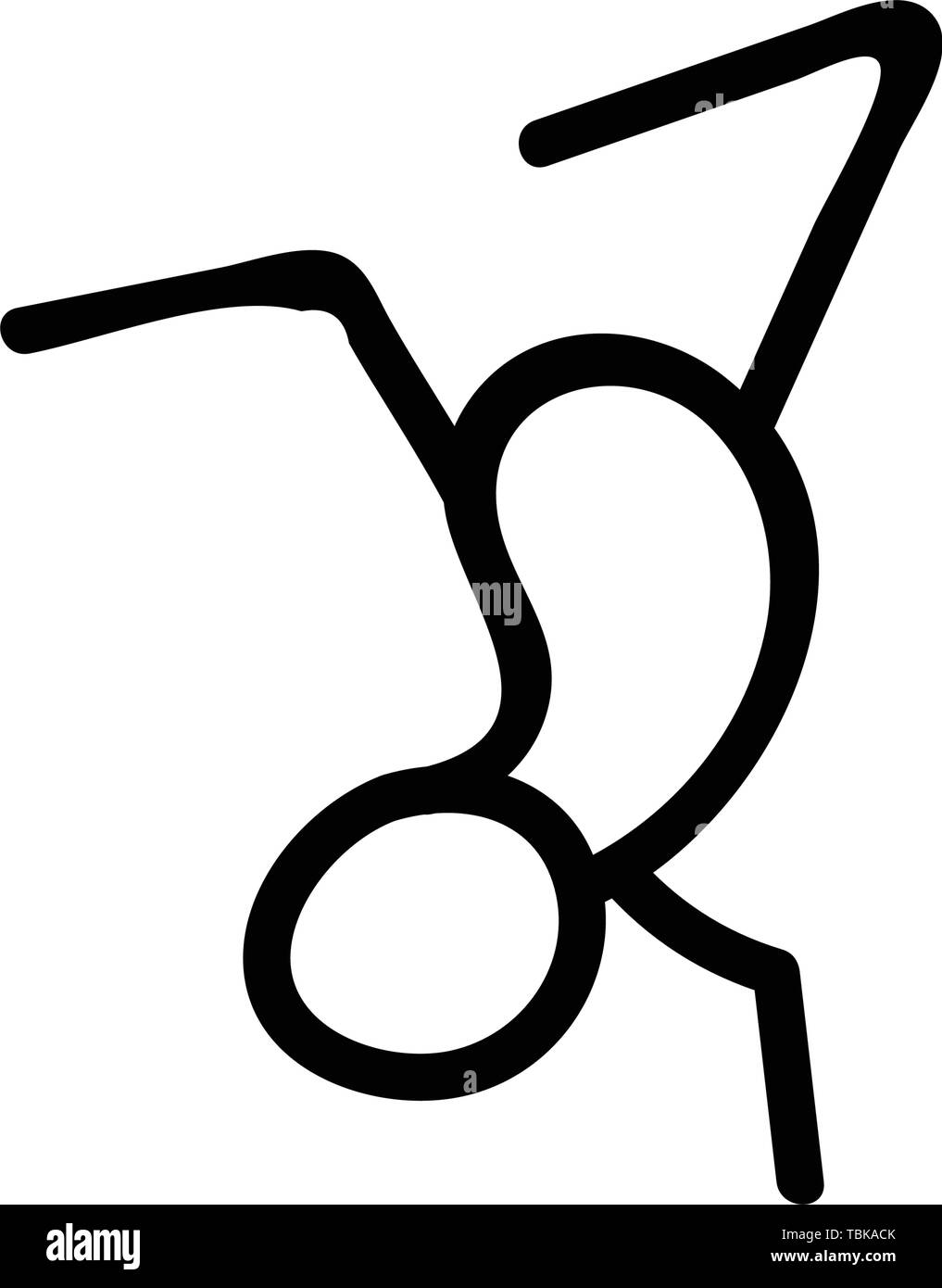 Stick figure, body exercise icon Stock Vector Image & Art - Alamy