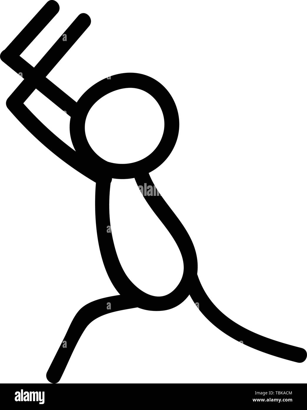 Stick figure fitness Cut Out Stock Images & Pictures - Alamy