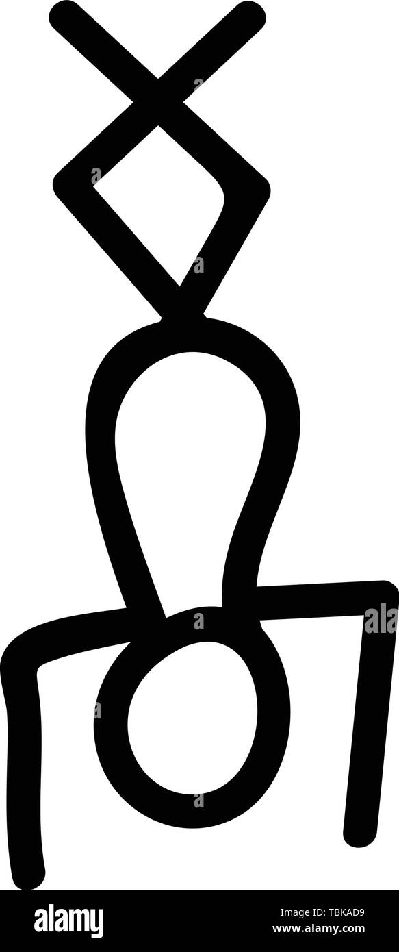 Stick figure, body exercise icon Stock Vector Image & Art - Alamy