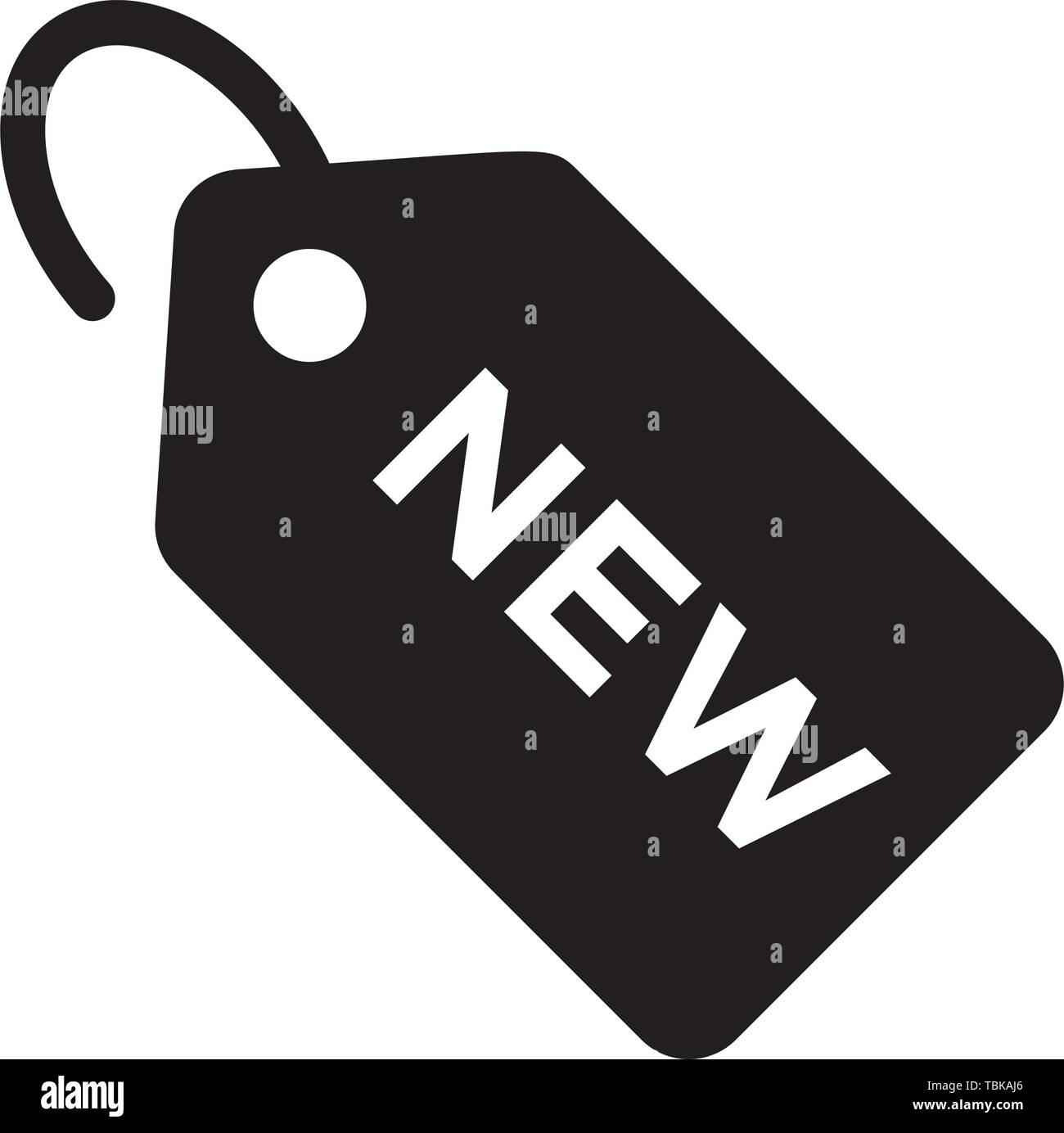 Label icon Vector illustration - New symbol black Stock Vector Image ...