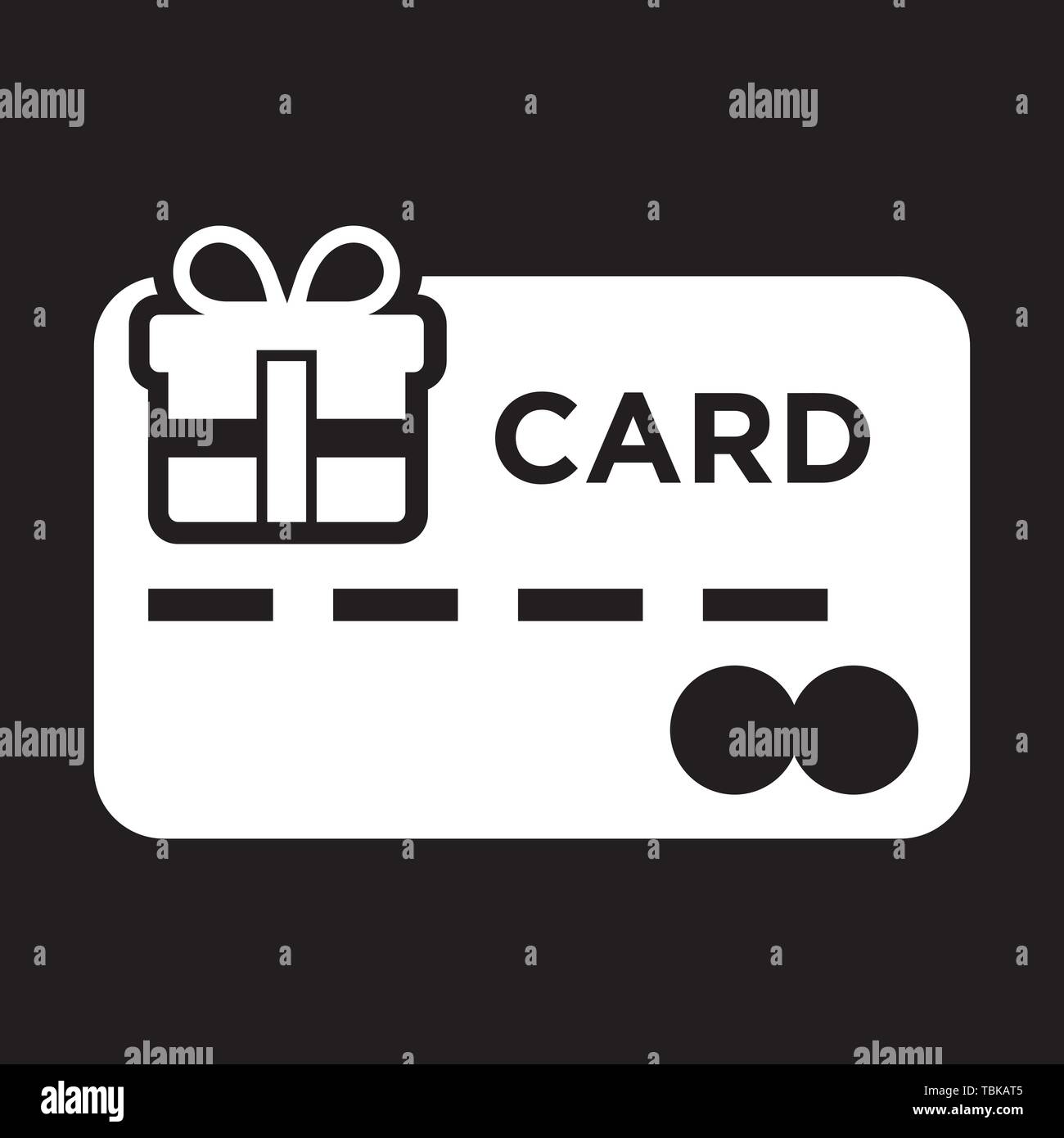 White gift card voucher Stock Vector Images - Alamy