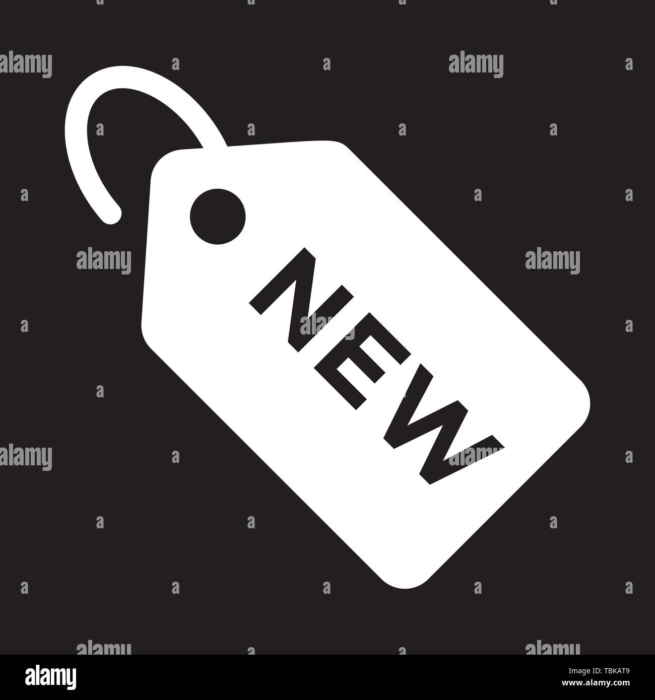 Label icon Vector illustration - New symbol white Stock Vector Image ...