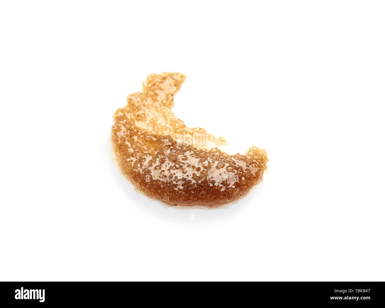 Sample of sugar scrub on white background Stock Photo - Alamy