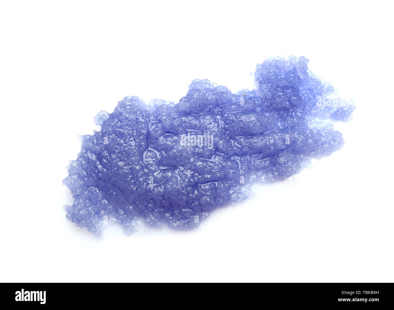 Sample of sugar scrub on white background Stock Photo - Alamy