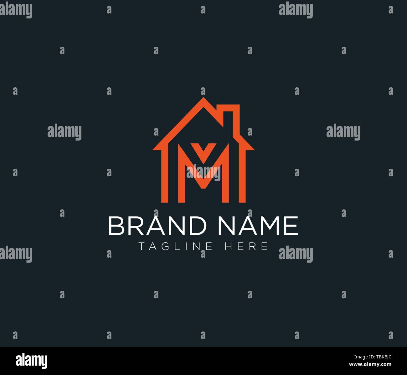 M Letter Real Estate Logo Design - Real estate logo Stock Vector Image ...