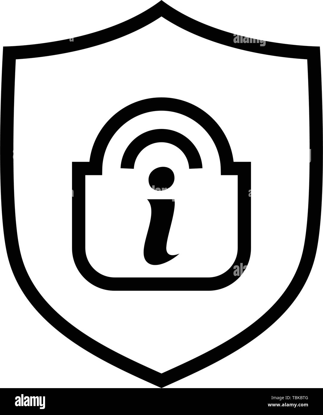 Security information icon vector Stock Vector Image & Art - Alamy