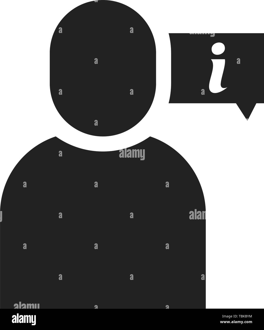 Customer support information icon vector Stock Vector Image & Art - Alamy