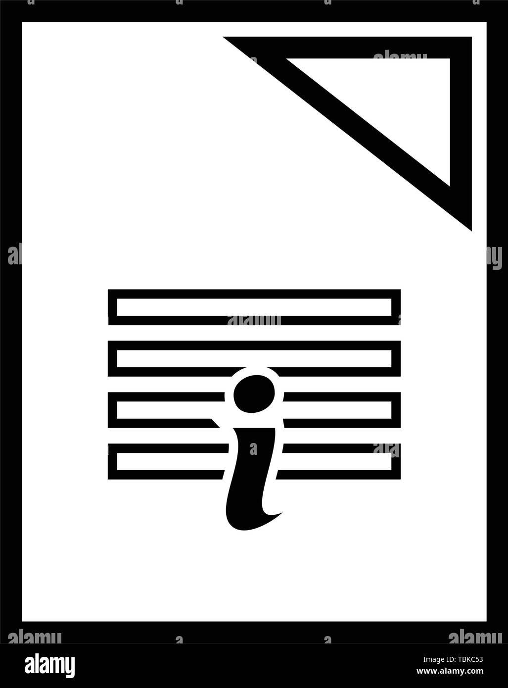 Document information icon vector Stock Vector Image & Art - Alamy