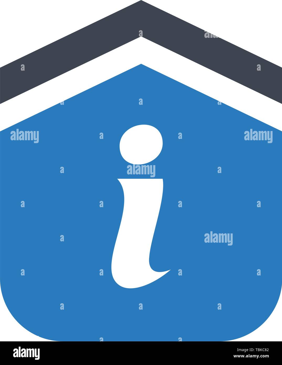 House information icon vector - blue Stock Vector Image & Art - Alamy